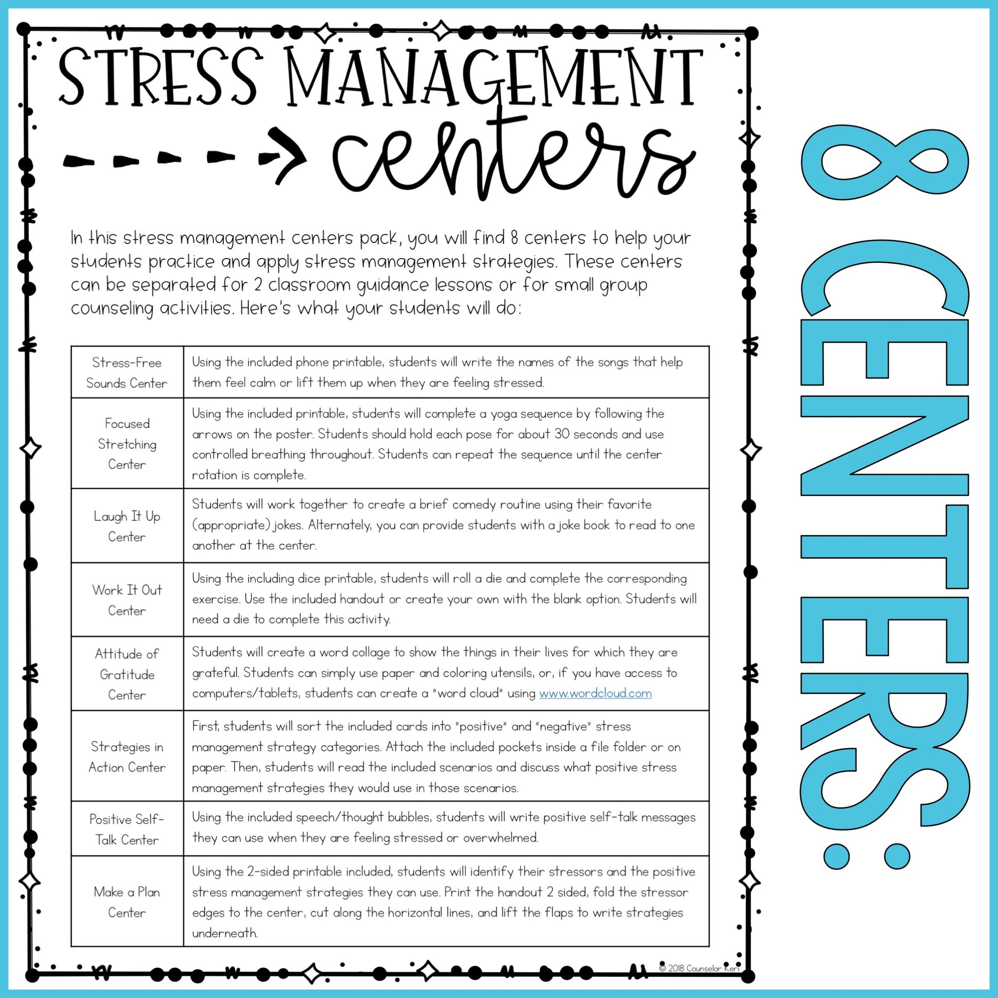 Stress Management Centers Activities To Manage Stress Counselor Keri