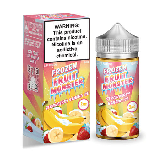 Frozen Fruit Monster Strawberry Banana Ice 100ml Ohm City Vapes