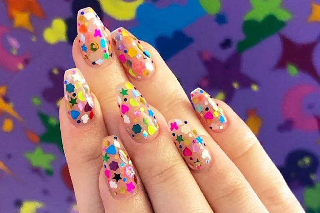 The 14 Neon Glitter Nails Ideas To Brighten Up Any Look Nd Nails Supply