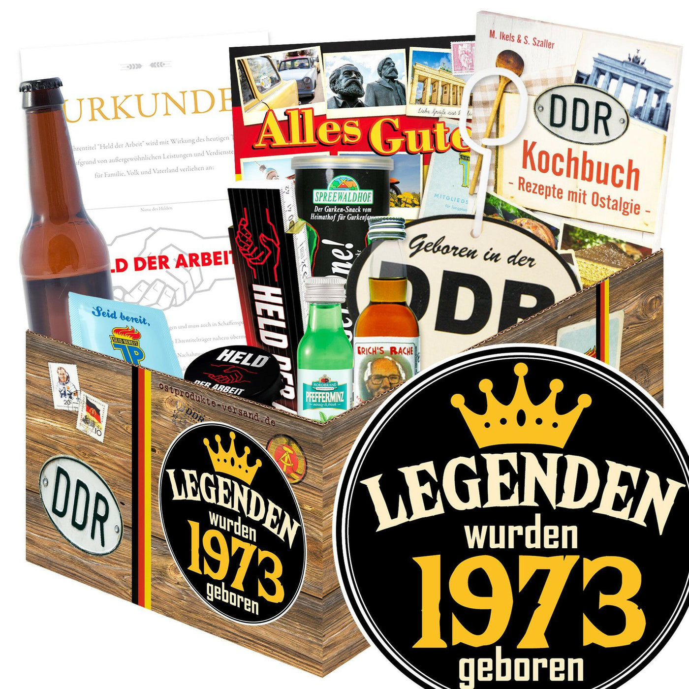 Legenden Wurden 1973 Geboren Geschenkset Ostpaket Männer Box Ddr