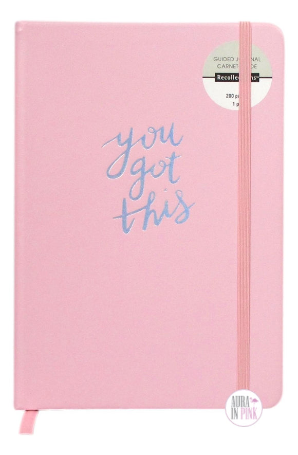 You Got This Pink Leatherette Guided Journal Aura In Pink Inc
