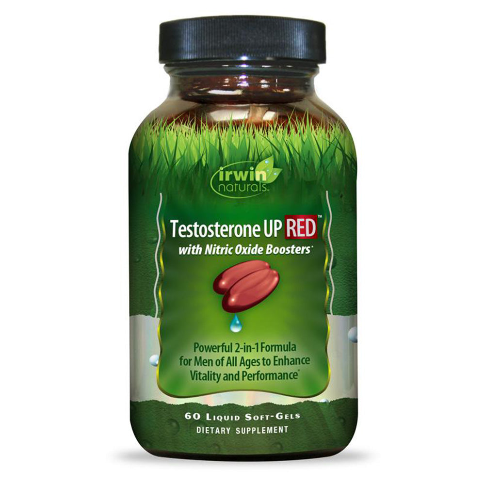 Irwin Naturals Testosterone Up Red With Nitric Oxide Booster 60 Softge