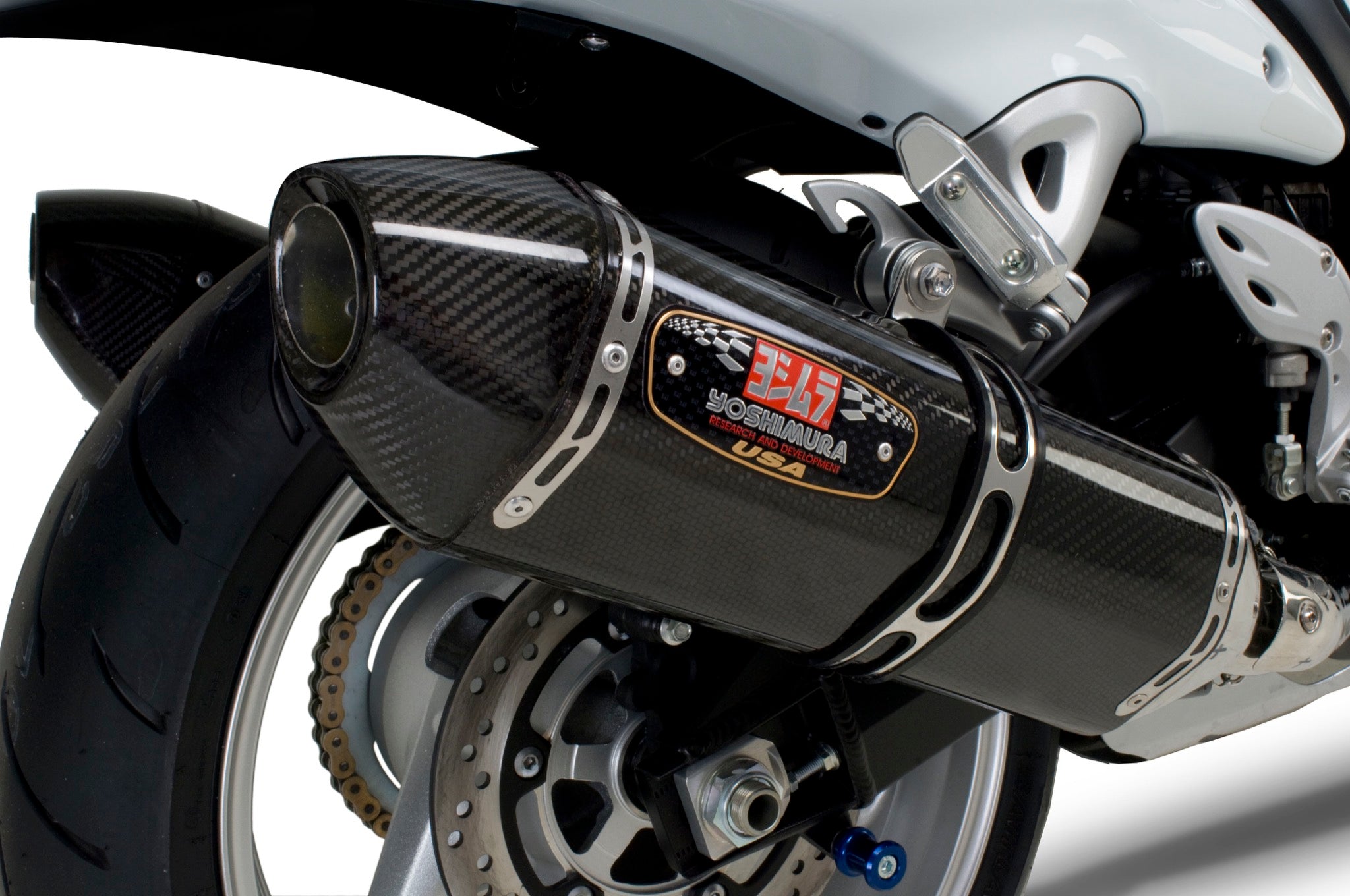 Yoshimura Hayabusa 2008 20 R 77 Slip On Dual Exhaust Carbon Muffler