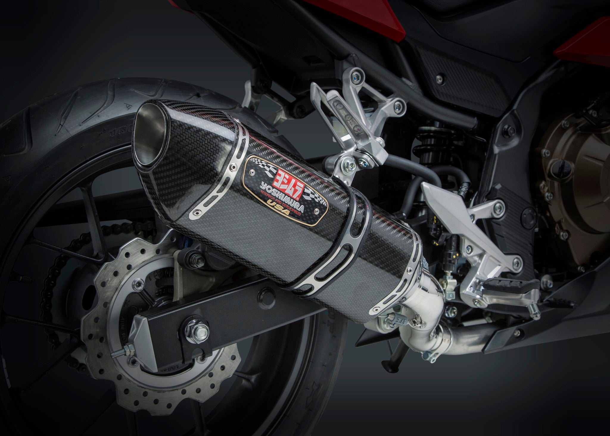 Yoshimura Cbr500r Cb500fx 16 18 R 77 Slip On Exhaust Carbon Muffler