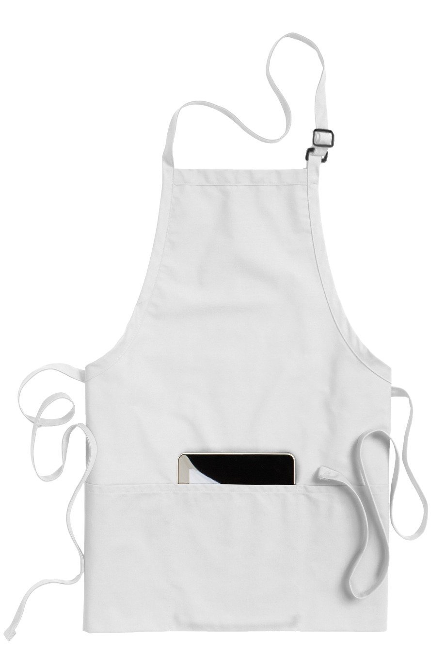 White Bib Adjustable Apron 3 Pockets Apronwarehouse