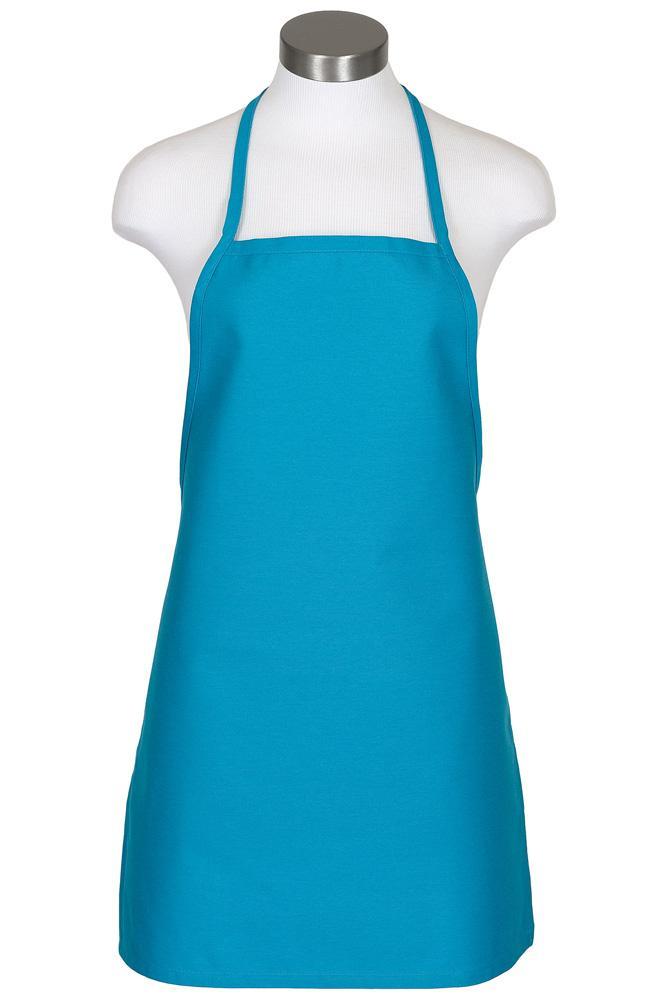 Turquoise Cover Up Bib Apron No Pockets Apronwarehouse