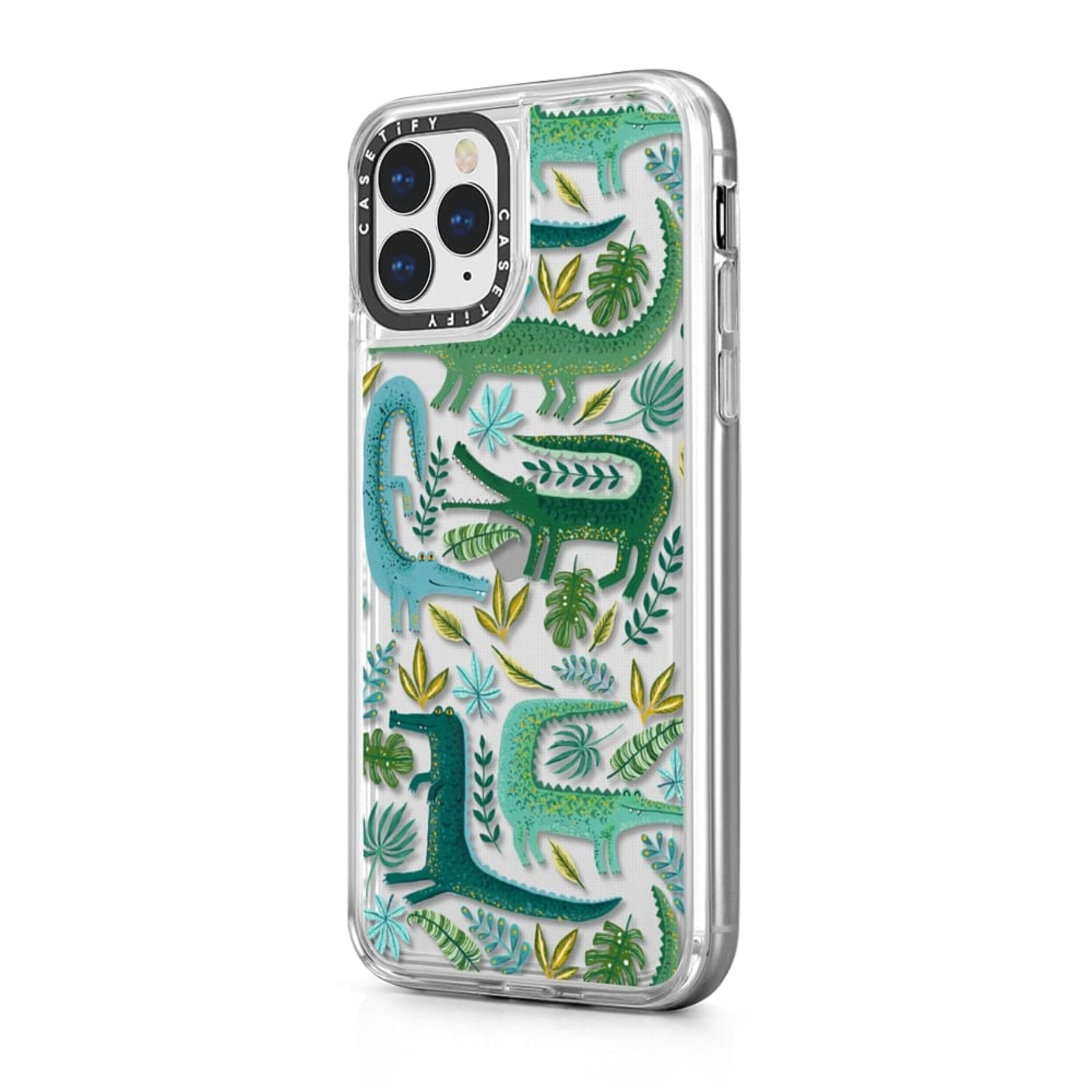 Casetify Iphone Grip Green Crocodiles Wildlife Case Wefix