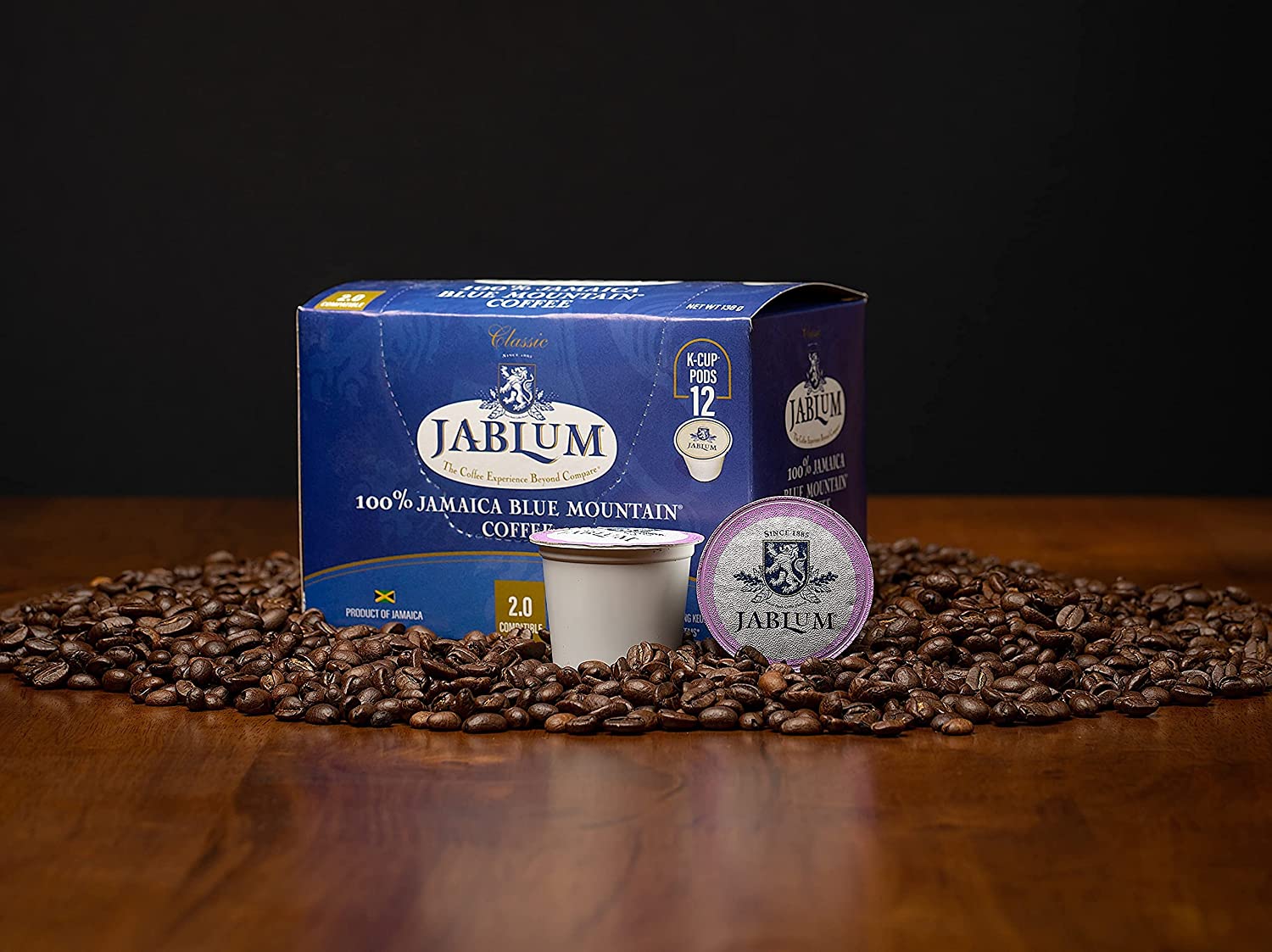 Jablum Jamaica Blue Mountain Single Serve Coffee Pods For K Cup Brewer