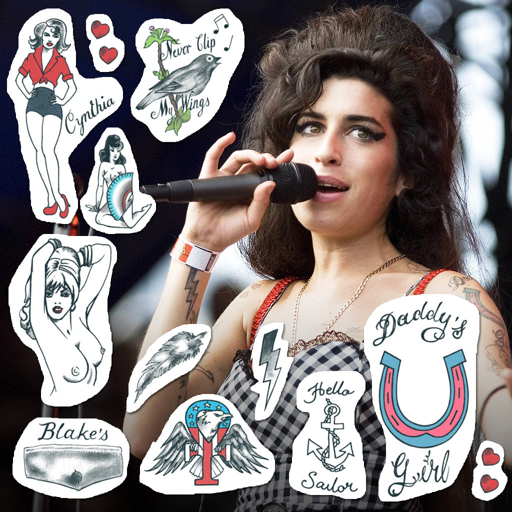 Amy Winehouse Tattoo Set Tattoo Icon