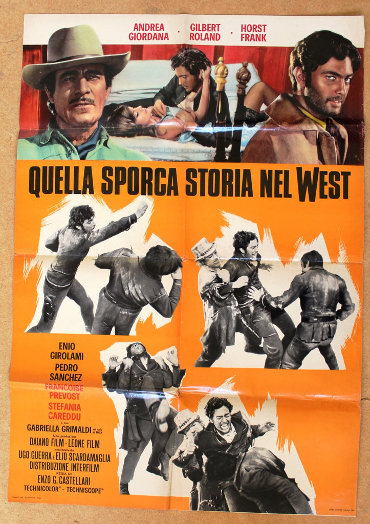 Quella Sporca Storia Nel West Enio Girolami Italian Movie Poster 60s