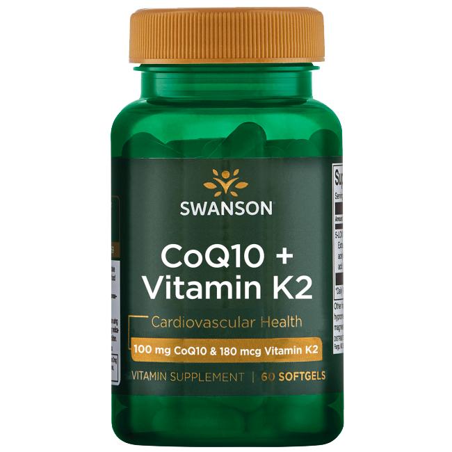 Swanson Ultra Coq10 Vitamin K2 Softgels Mega Vitamins