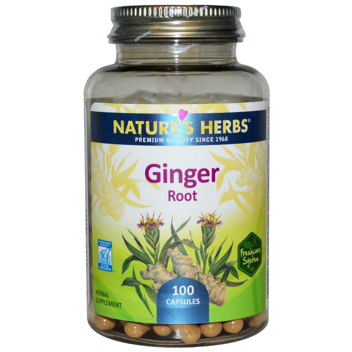 Ginger Root 100 Capsules Natures Herbs Online Supplement Store