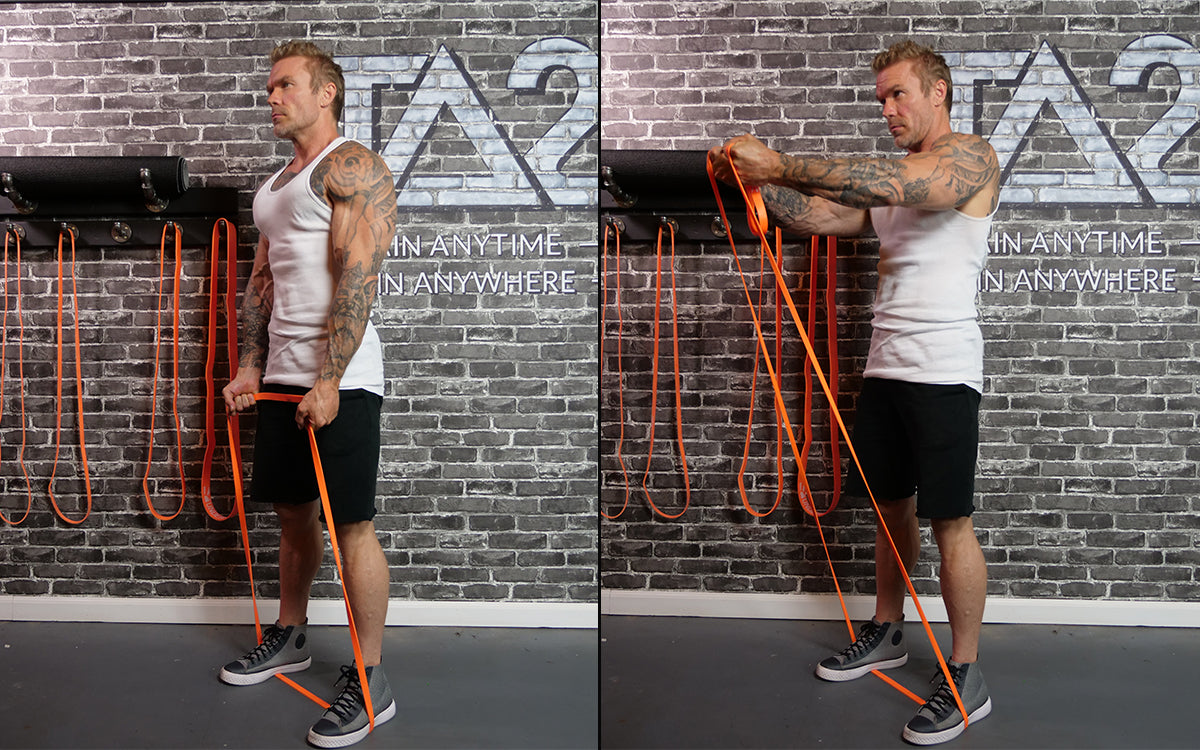 Chest Workout With Bands