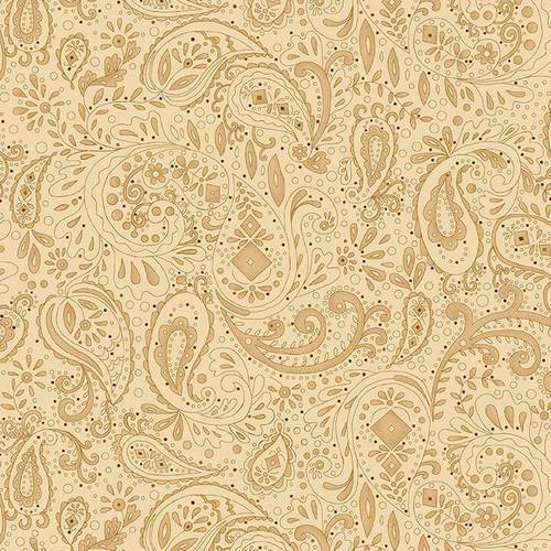 Spiced Paisley Quilt Back Per Yard By Kim Diehl Henry Glass 108