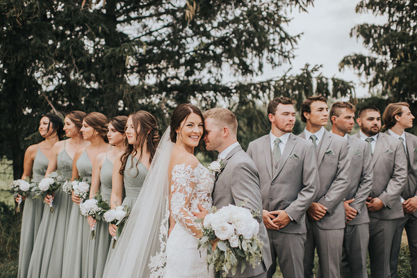 The Secret Guide To Coordinating Bridesmaids And Groomsmen Wedding Shoppe