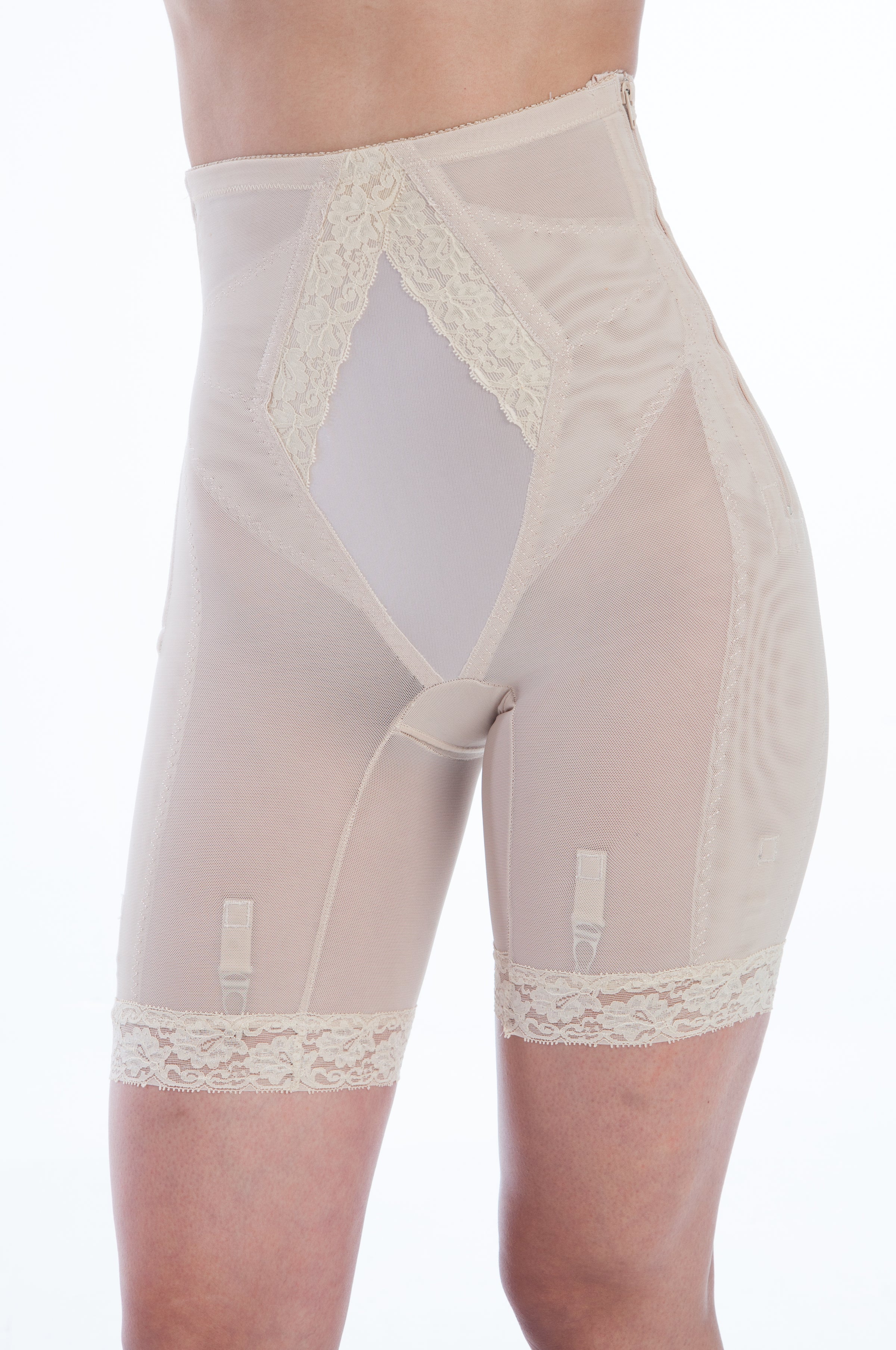 299 Custom Maid Women`s Extra Support Long Leg Girdle With Side Zipper