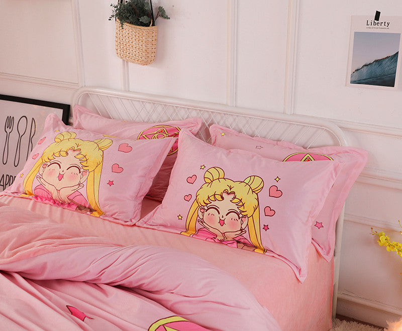 Kawaii Sailormoon Usagi Bedding Set Pn0001 Pennycrafts