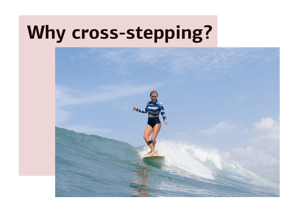 Cross Stepping Guide For A Surf Longboard Ninefoot Studio Surf Swimwear