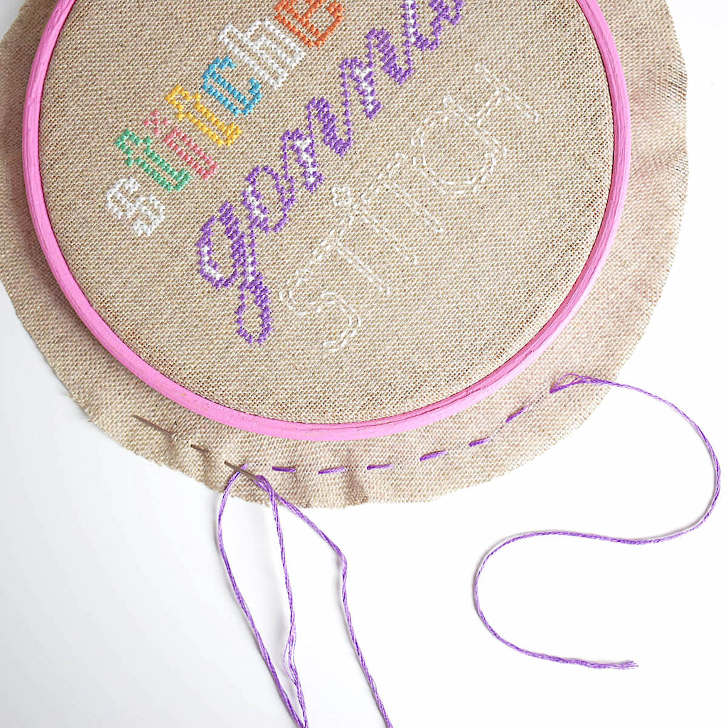 How To Frame Cross Stitch In An Embroidery Hoop