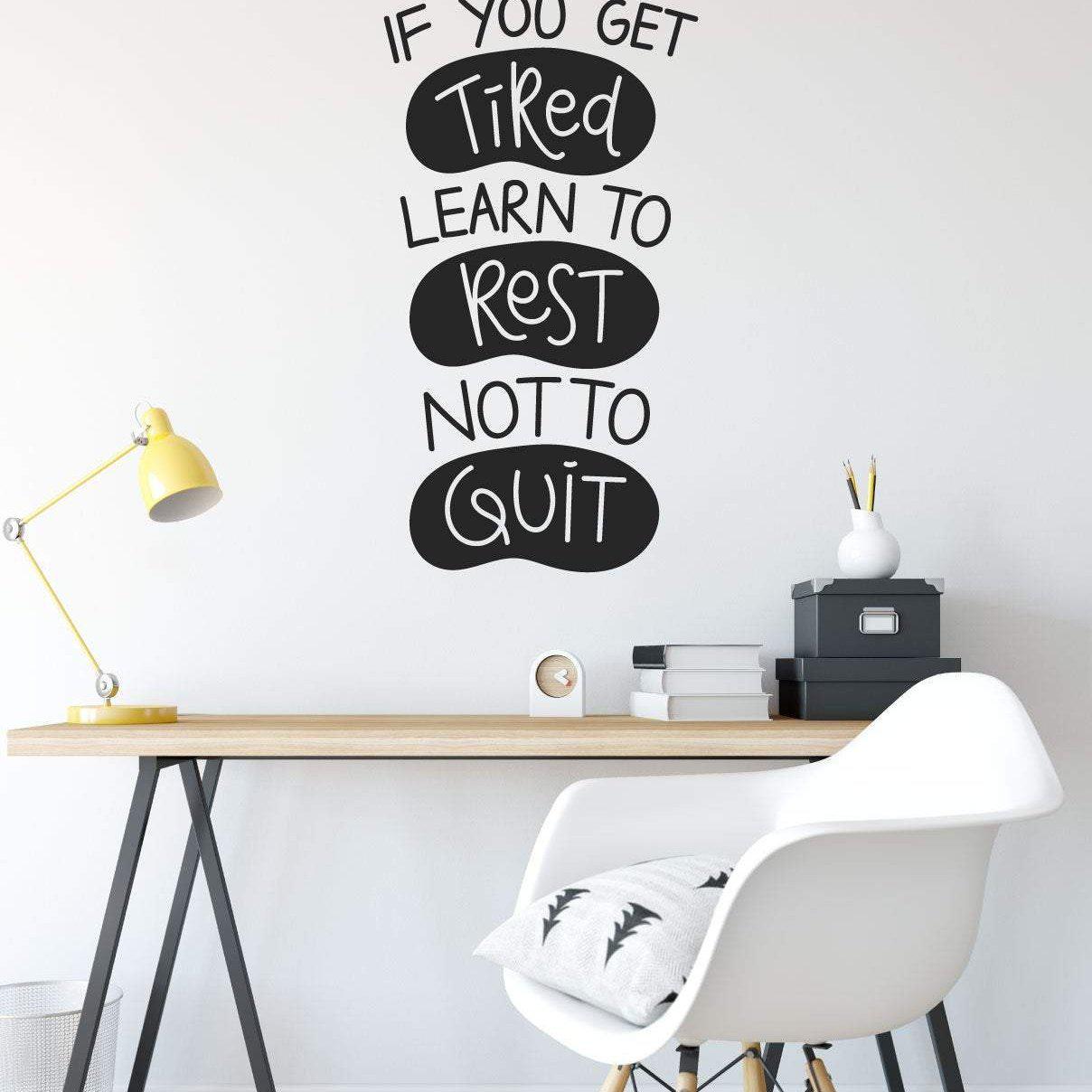 Not To Quit Motivational Wall Sticker Quote Quotemywall