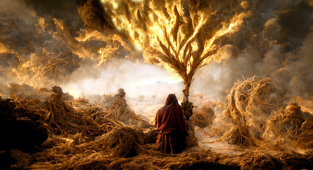 The Burning Bush By Evolyre Eyes On Walls