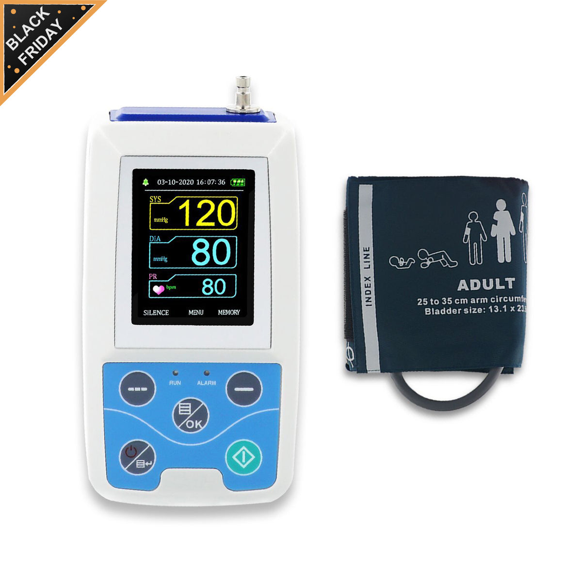 Ambulatory Blood Pressure Monitor Nibp Holter Abpm50 Usb Software 24 H