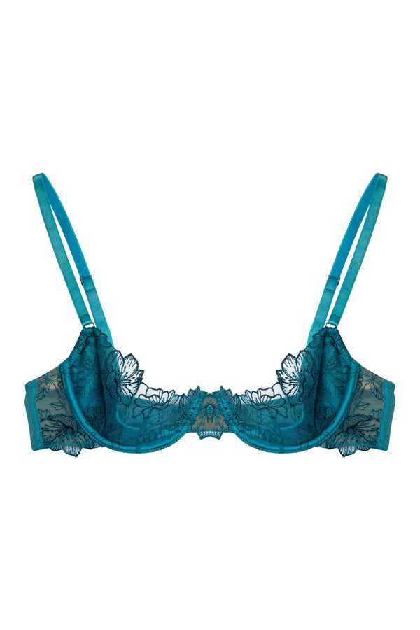 Playful Promises Marlowe Embroidered Quarter Cup Bra Trashy Diva Lingerie