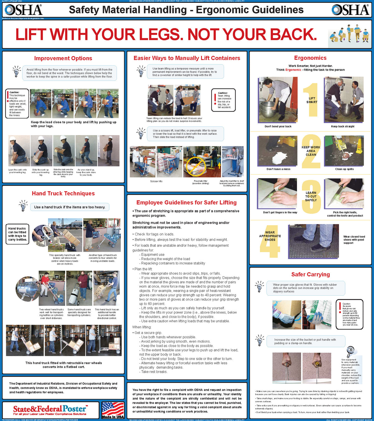 Lifting Safety Poster Riskwise Riset