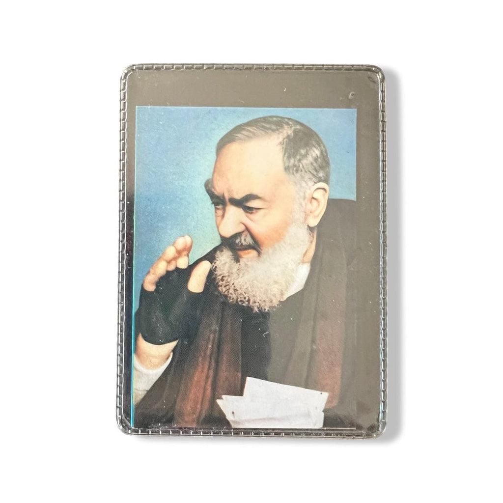 St Father Pio Old Vintage Holy Card Relic Card Of St Padre Pio