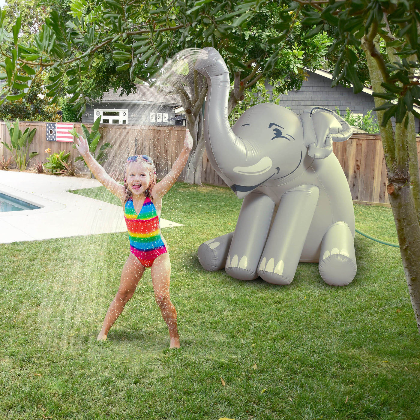Gofloats 5 Giant Inflatable Elephant Sprinkler Popular