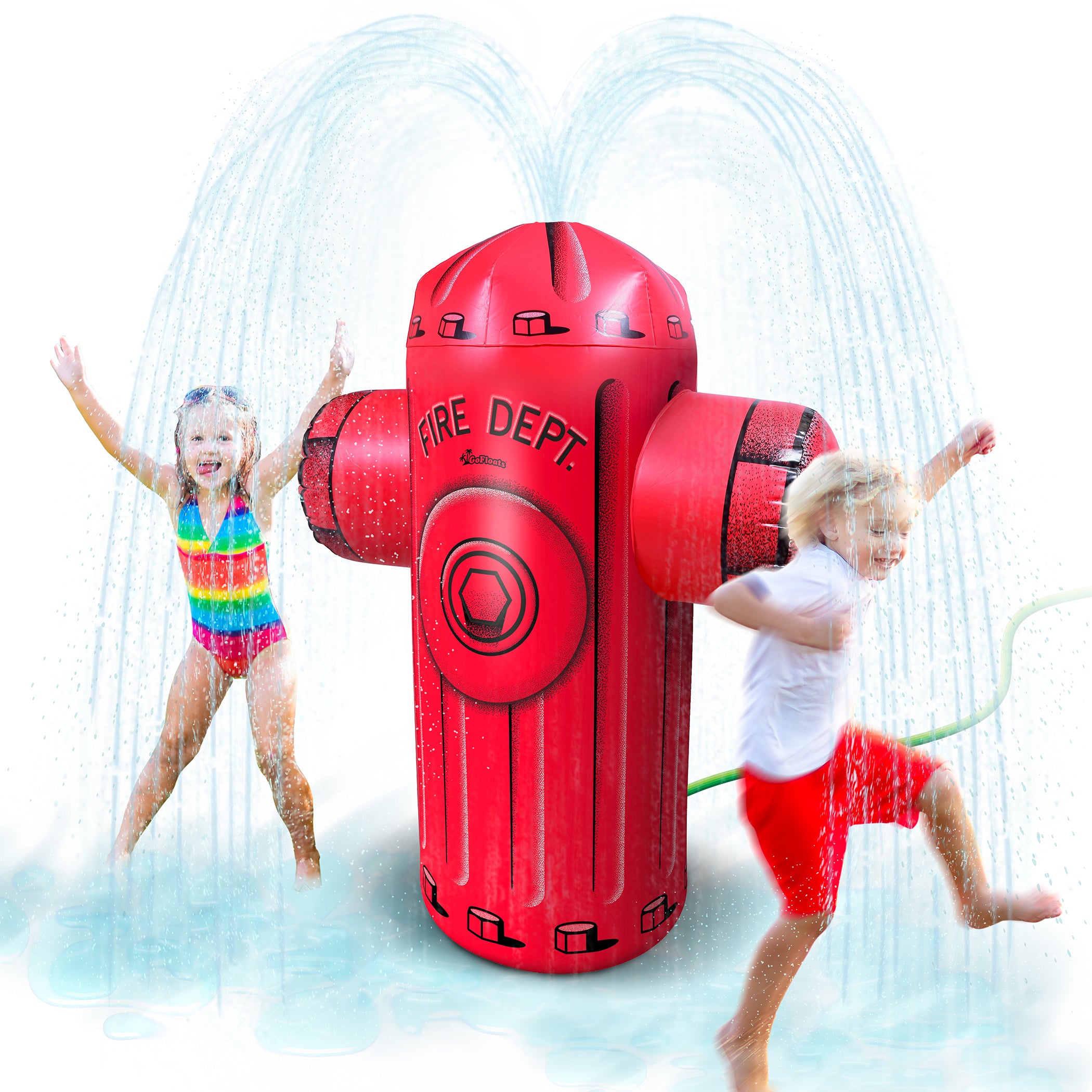 Gofloats 5 Giant Inflatable Fire Hydrant Sprinkler