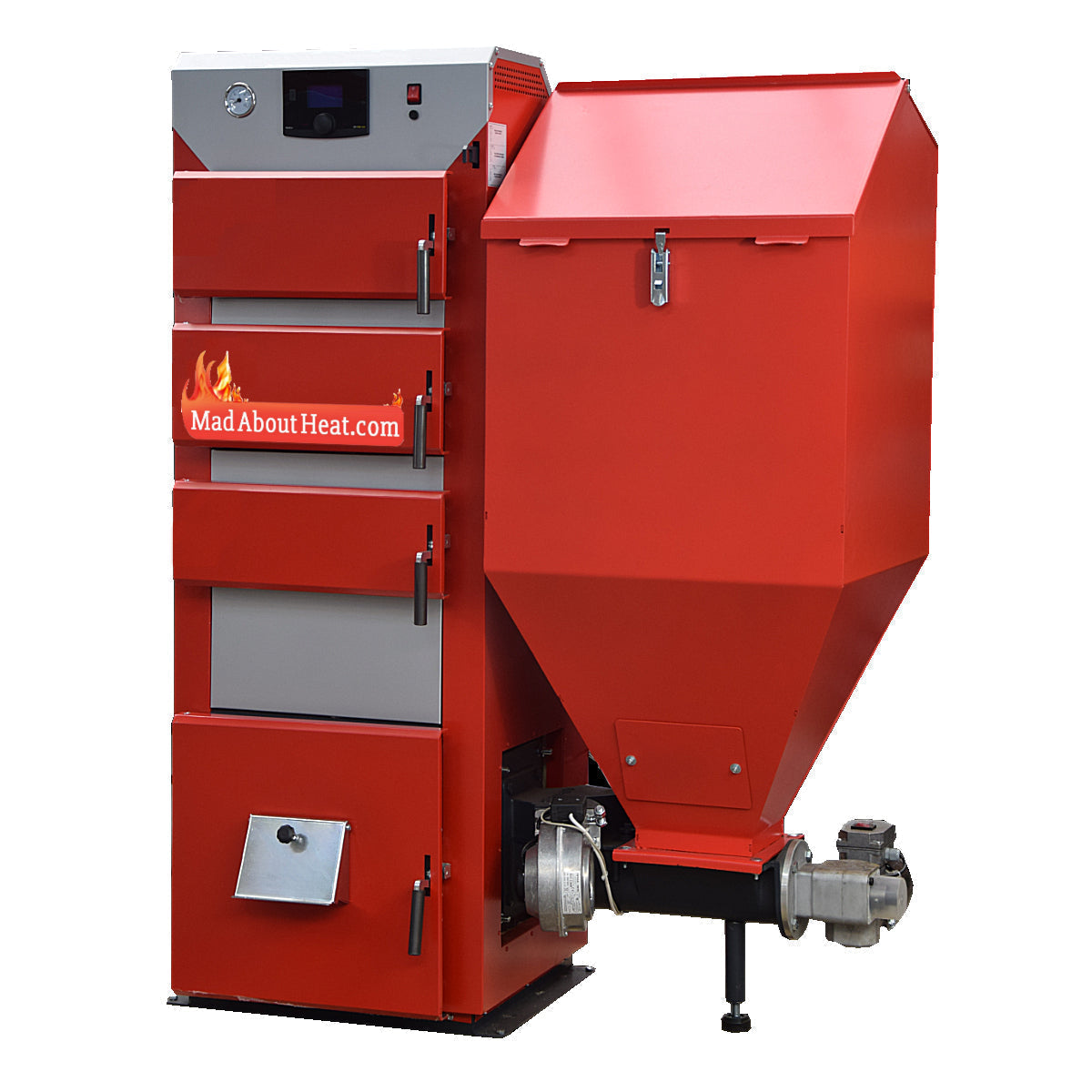 Dpbi2 75kw Auto Feed Dual Fuel Boiler For Pellets Logs Coal Mad