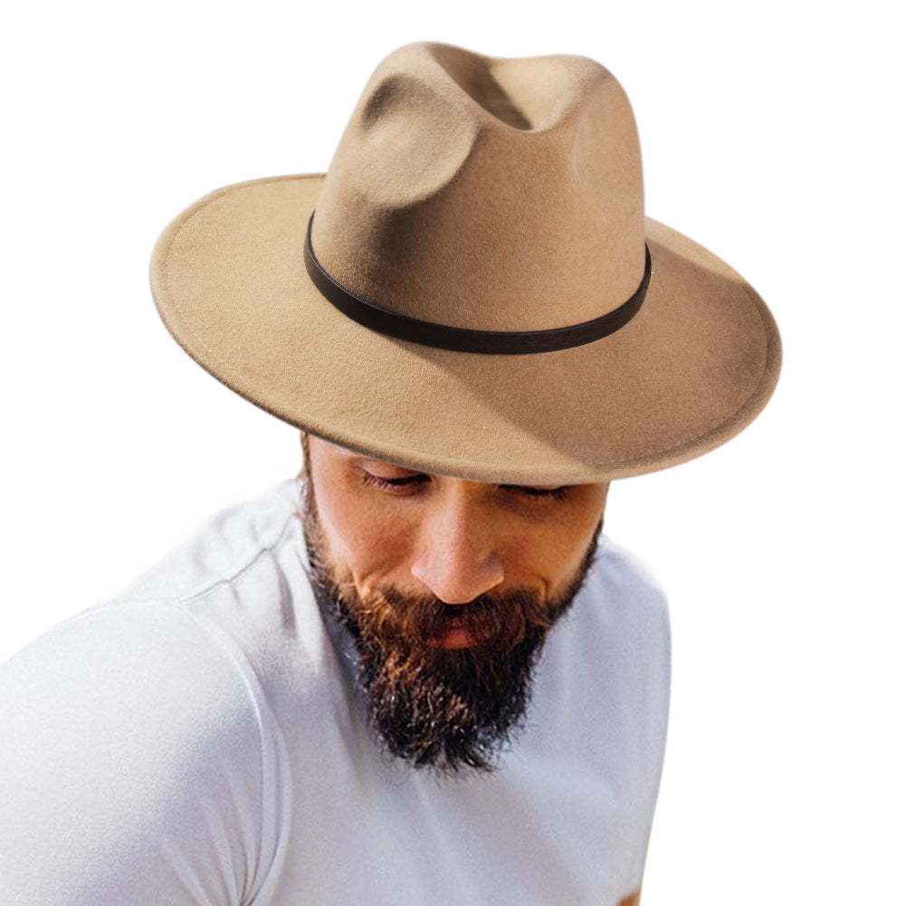 Furtalk Fedora Hats For Men Women 100 Australian Wool Felt Wide Brim