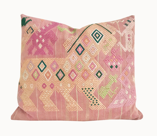 Vintage Textile Pillows Guatemalan Huipiles Lamour Artisans