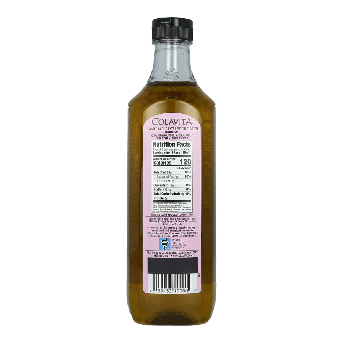 Colavita Roasted Garlic Extra Virgin Olive Oil 32 Fluid Ounce