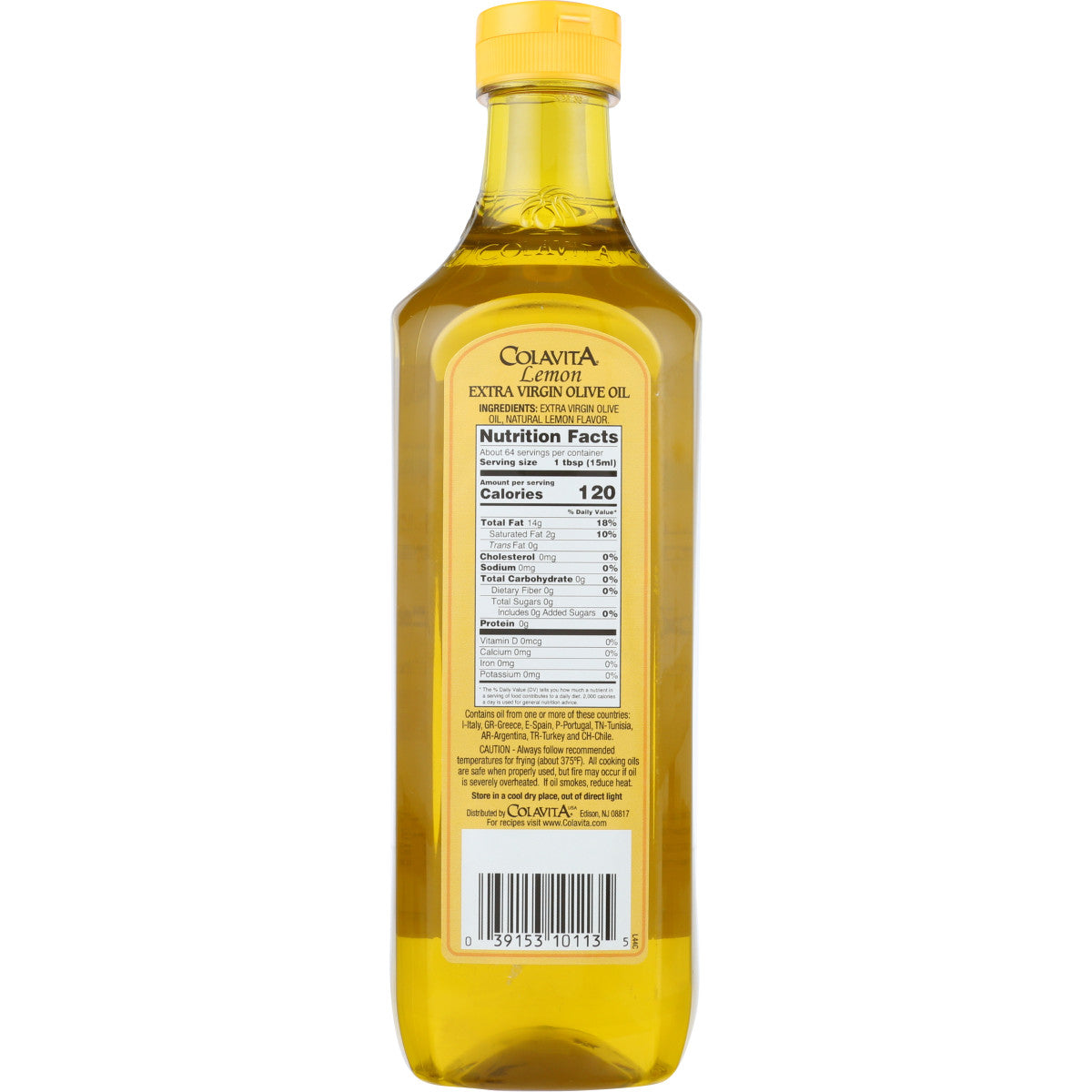 Colavita Lemon Extra Virgin Olive Oil 32 Fluid Ounce Colavita Usa