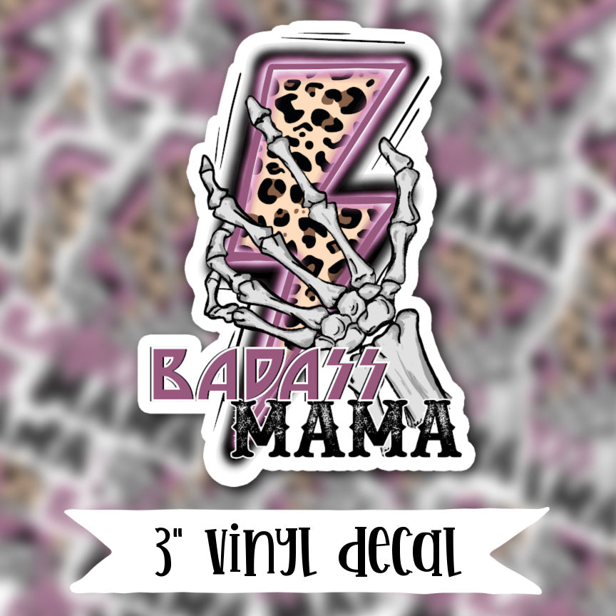 V84 Badass Mama Vinyl Sticker Decal Krafty Korner Supplies