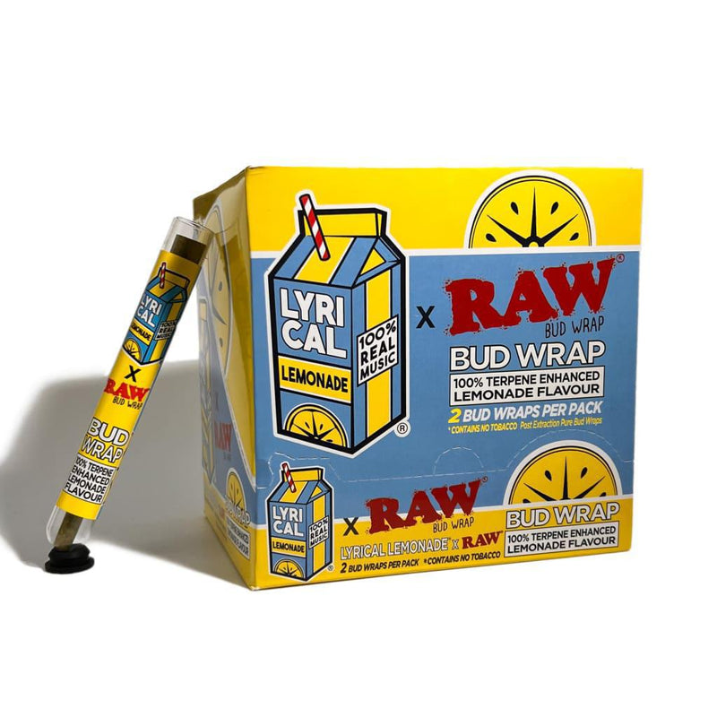 Raw X Lyrical Bud Wraps Lemonade Flavour Sams Paradise Vape Cbd