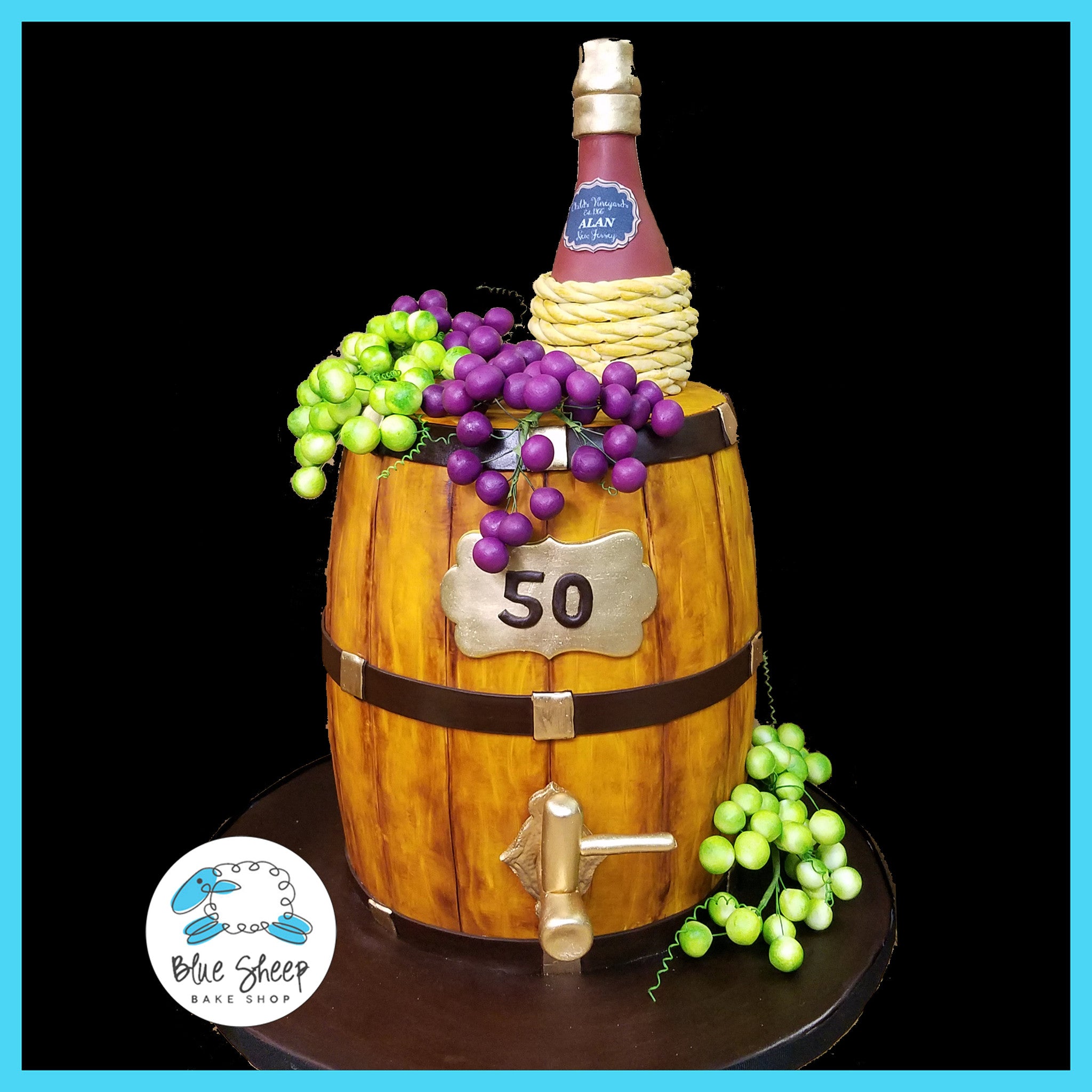 Wine Barrel Cake Ii Blue Sheep Bake Shop