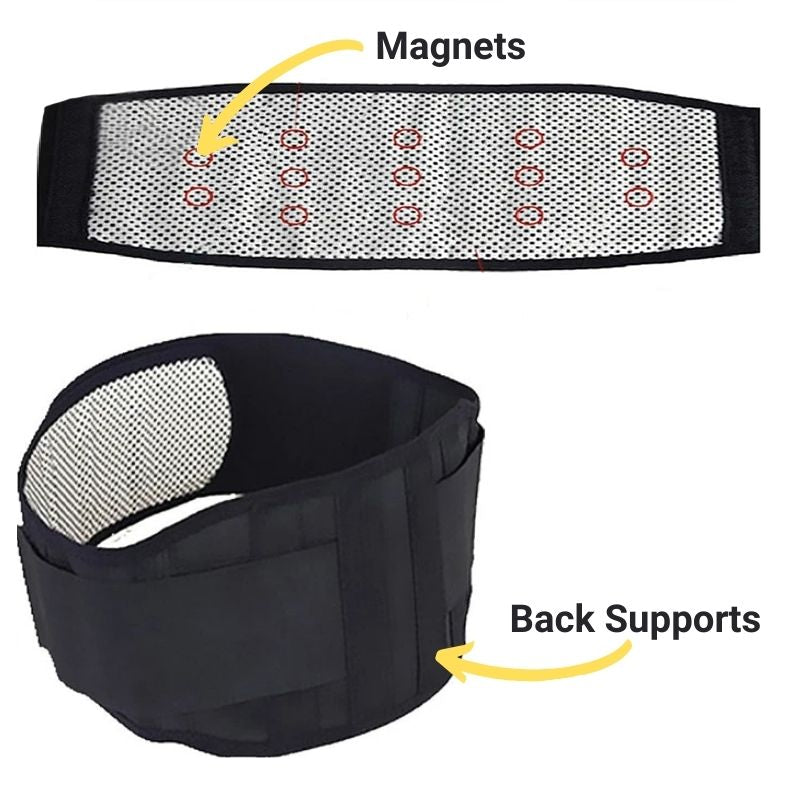 Adjustable Back Brace Self Heating Magnetic Therapy For Lower Back Pain