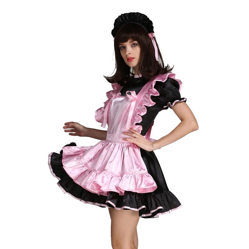 Forced Sissy Maid Satin Dress Sissy Panty Shop