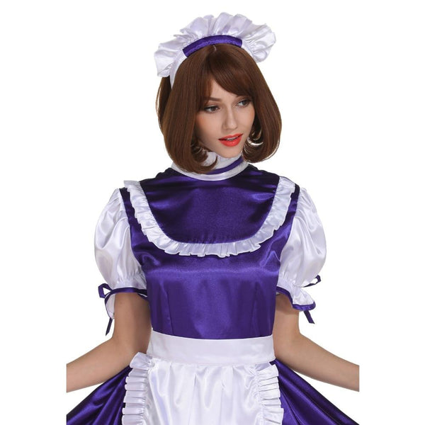 Lockable Purple Sissy Maid Dress Sissy Panty Shop