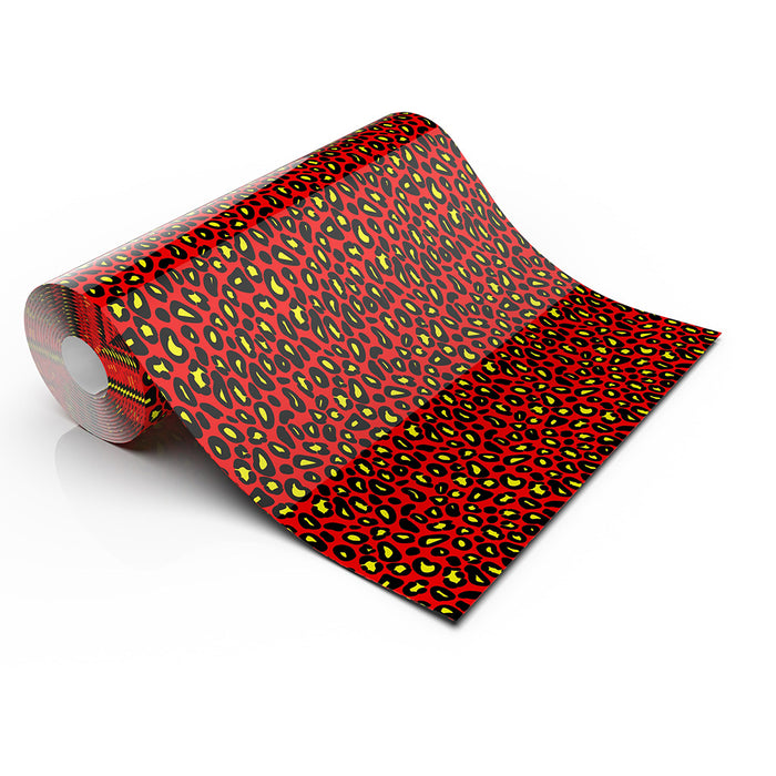 Red Leopard Lifestyle Pattern Heat Transfer Vinyl — Ameriflex™ Usa