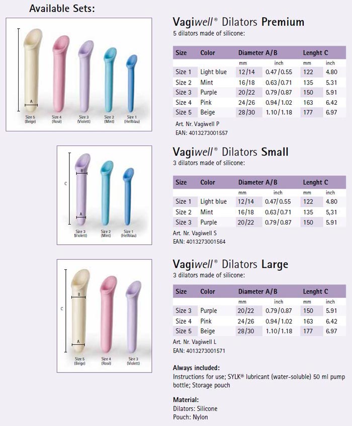 Vagiwell® Medical Dilators Large Set