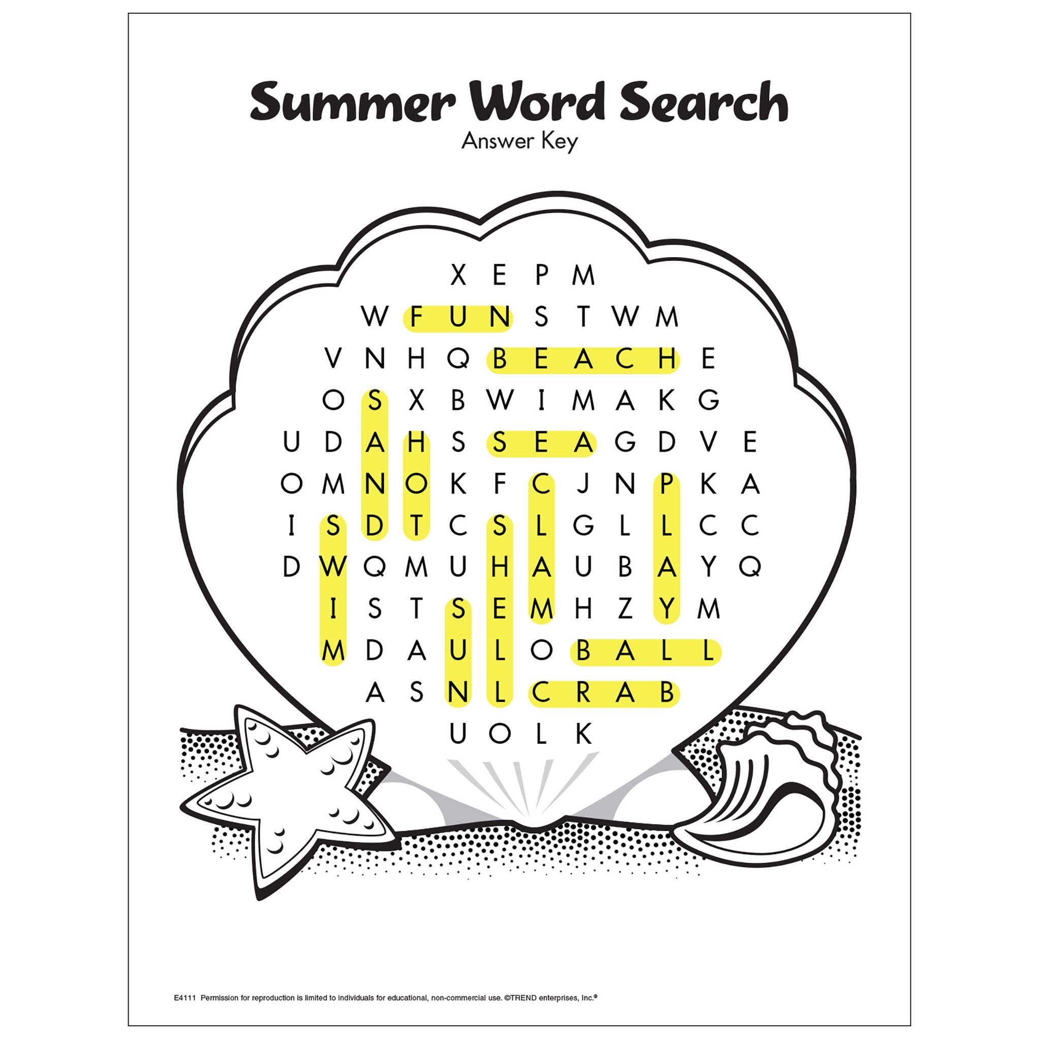 Free Printable Summer Word Searches