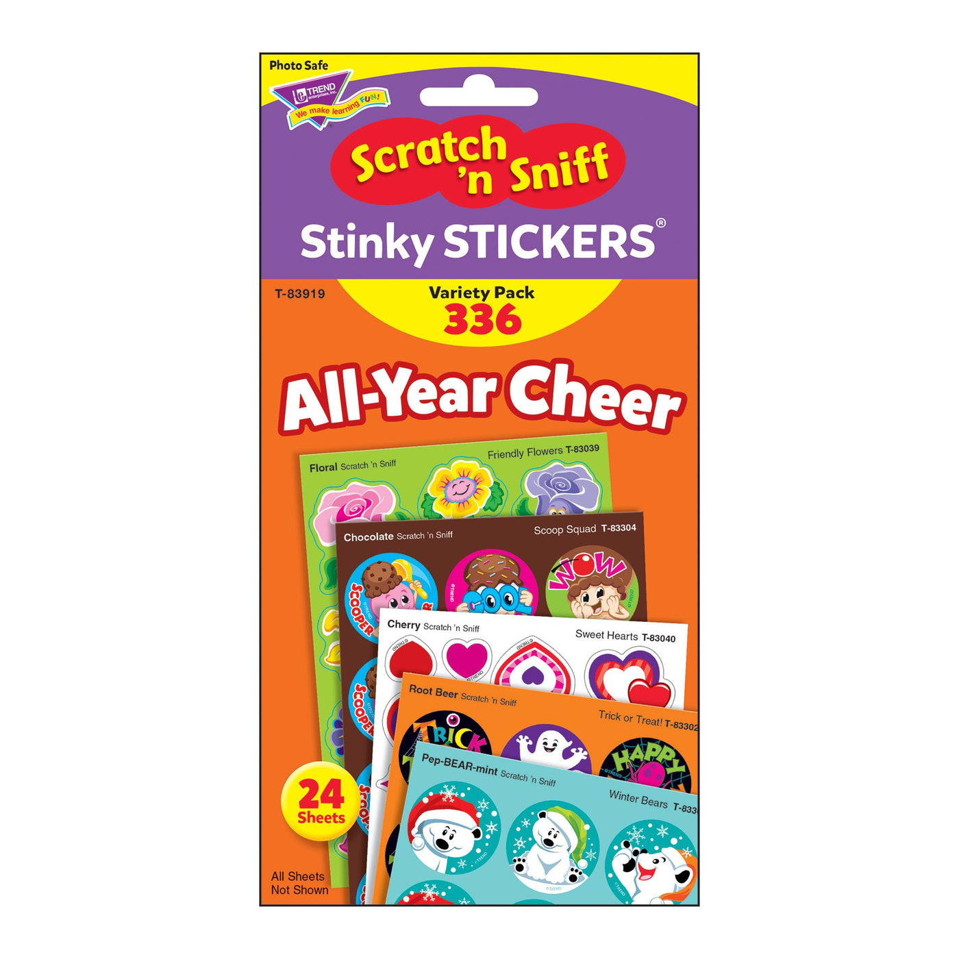 Scratch N Sniff Stinky Stickers® Variety Pack All Year Cheer T83919