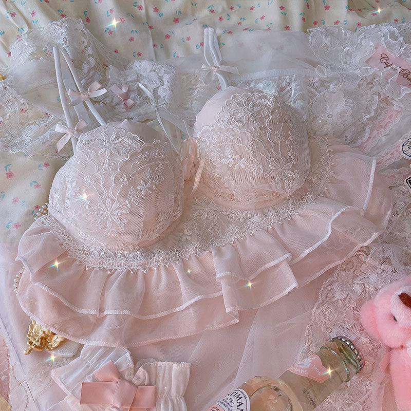 Pastel Sky Princesscore Lingerie Set Nymphet Kawaii Underwear Set