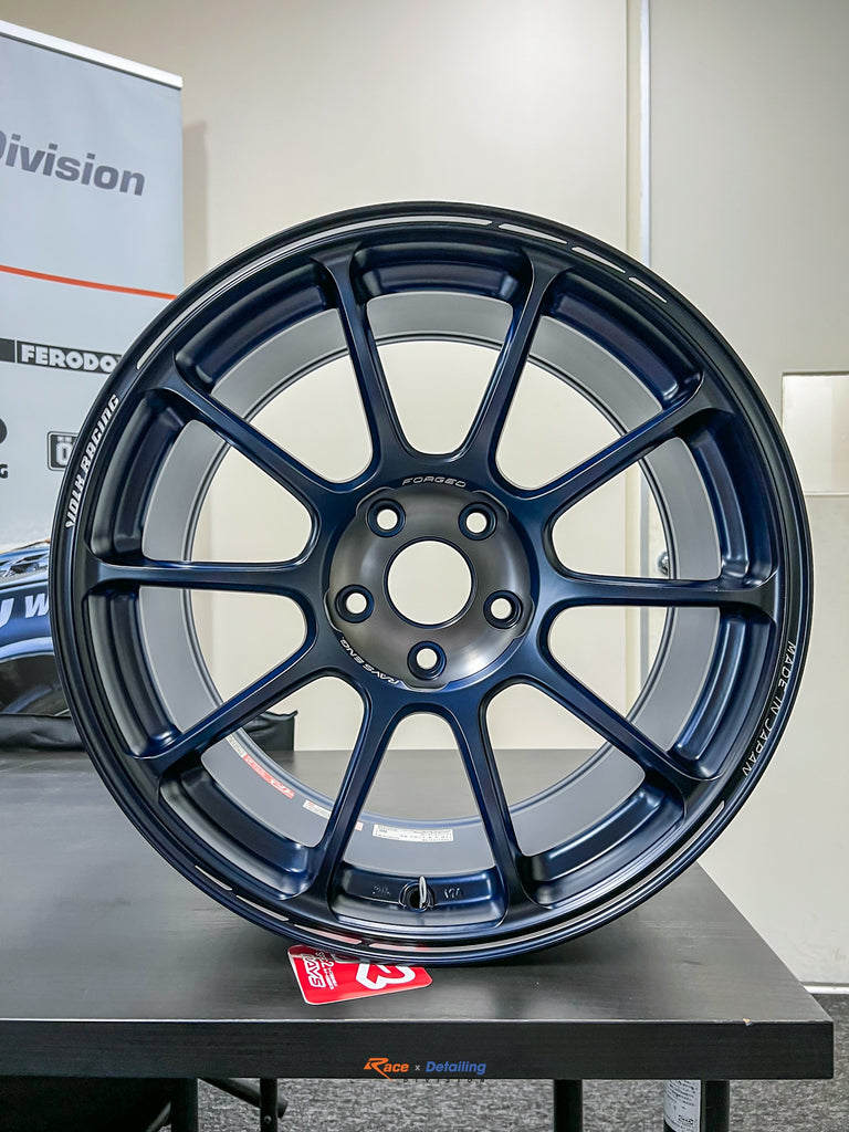 Rays Volk Racing Ze40 Time Attack Iii Metallic Bluematte Black Clear