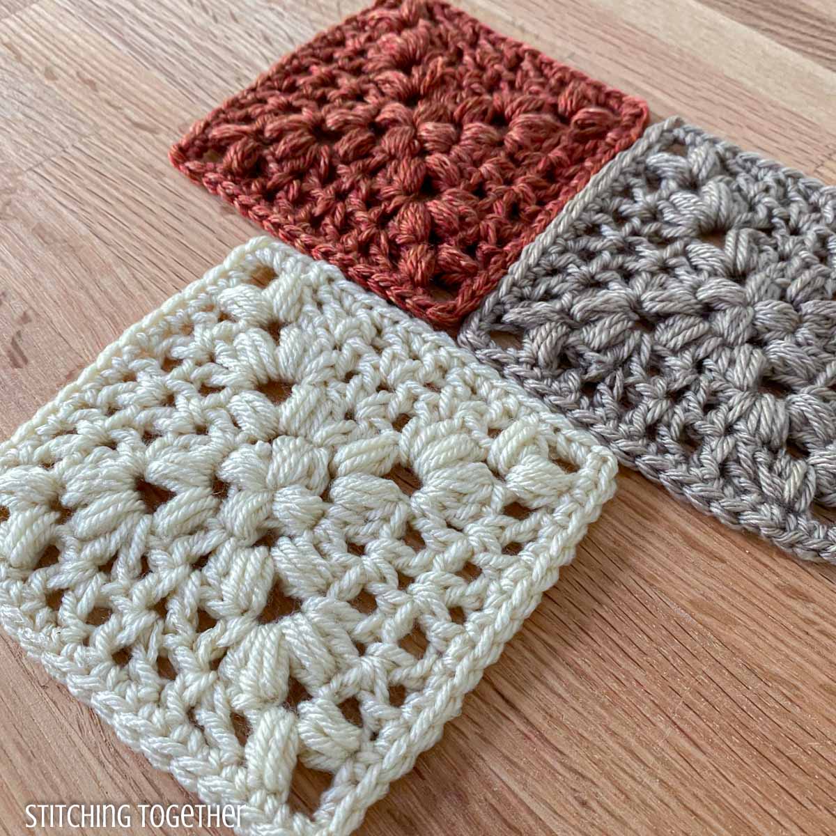 Grandview Granny Square Crochet Pattern Stitching Together