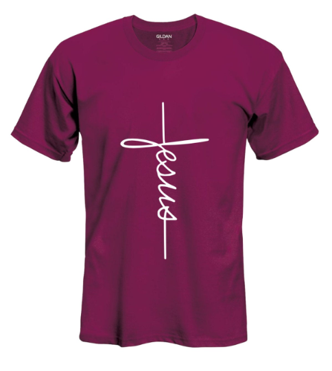 Jesus Cross Writing Handmade T Shirt Ebay